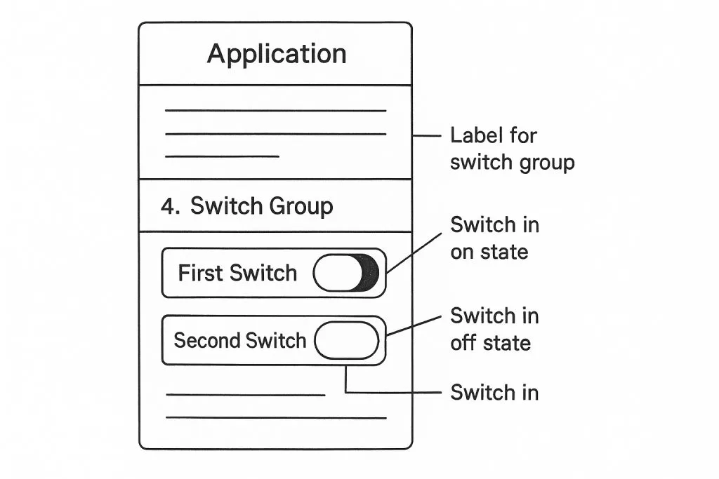 Toggle UI design: Anatomy, UX, and Use cases - A comprehensive Switches ...